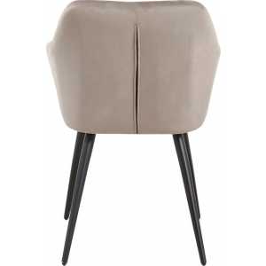 Sillón ROLANDO, metal, tapizado velvet 13 marrón claro ️ 101,16€